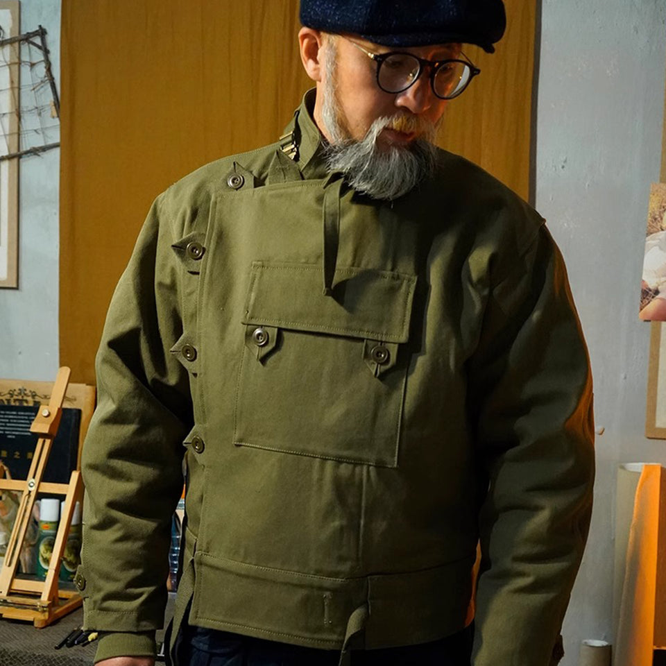 Vintage Workwear Original Swedish Motorcycle Jacket Cycling Detachable ...